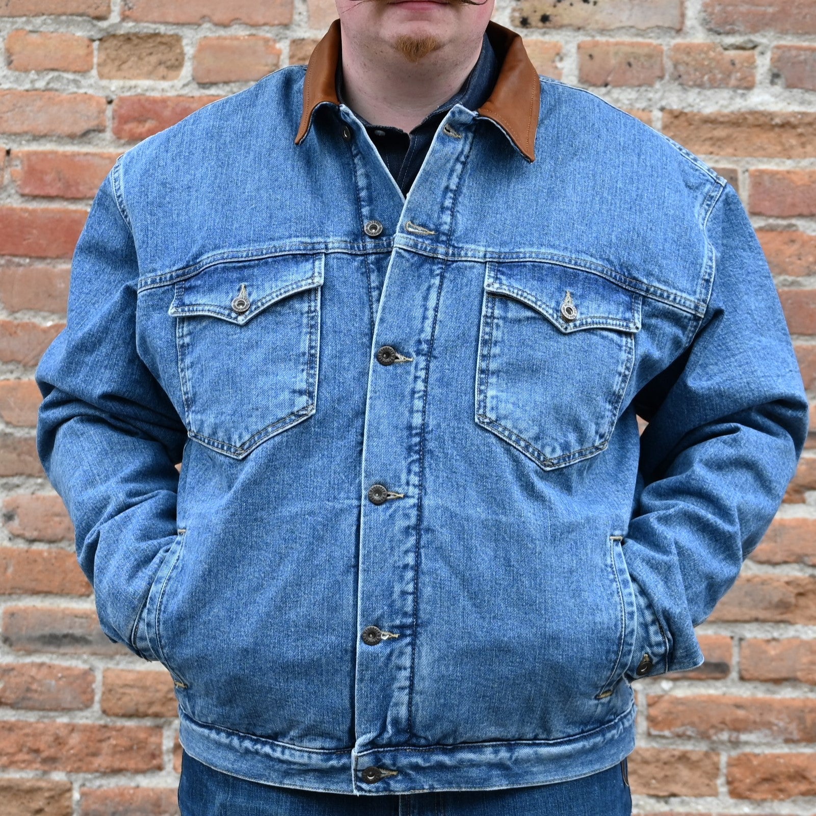 Schaefer Legend Denim Jacket – Indigo with Fleece Lining – Atomic 79
